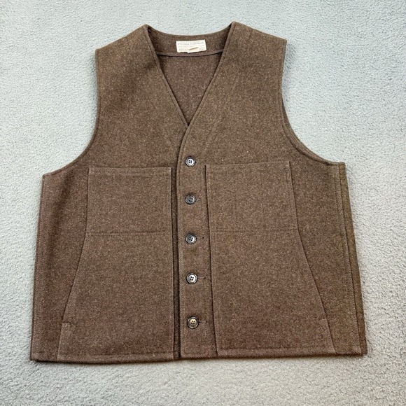Filson | Jackets & Coats | Filson Mackinaw Wool Vest Mens 42 Xl Brown ...